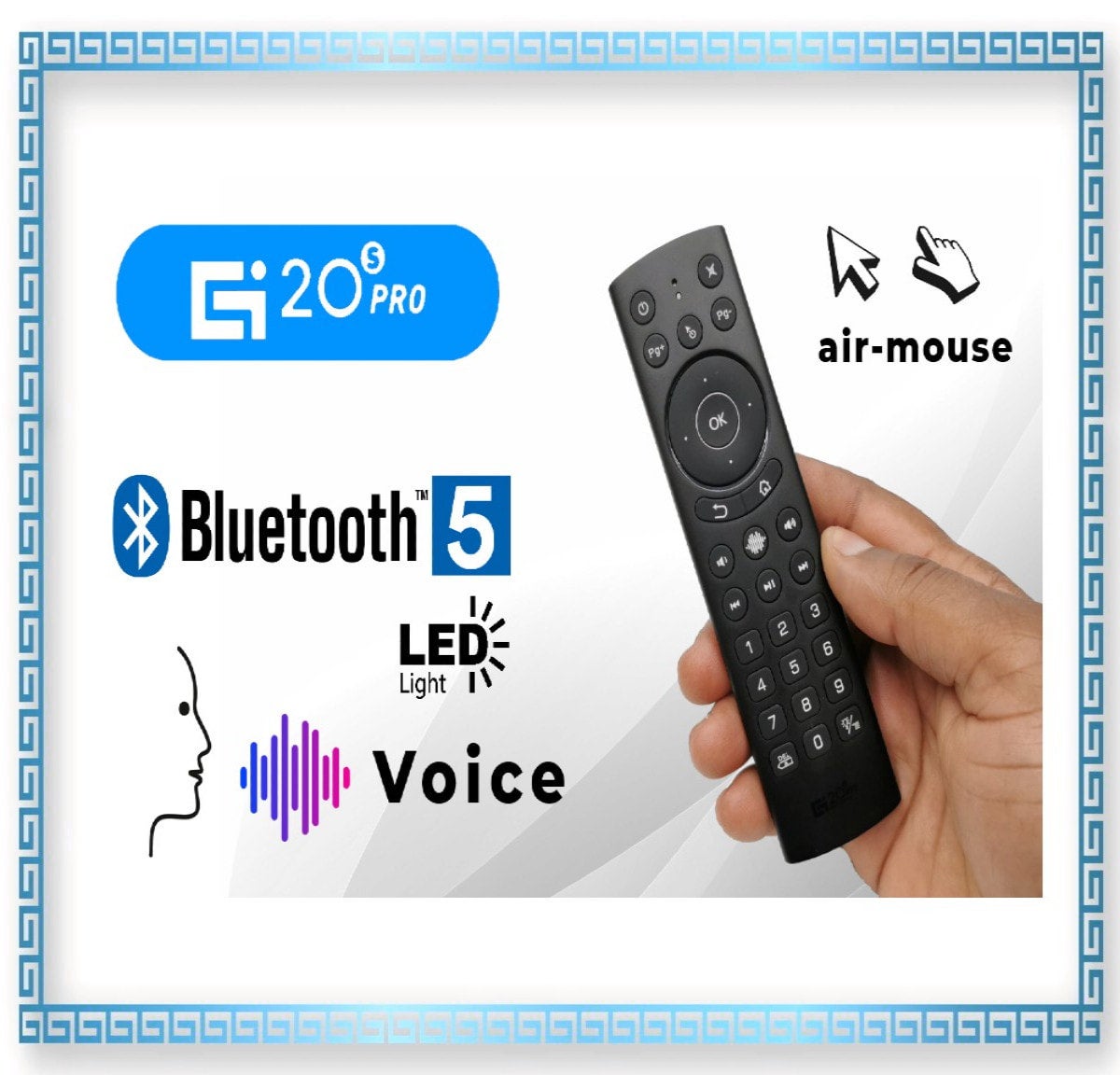 G20s PRO Wireless Air Mouse Remote | Nikos Greek TV