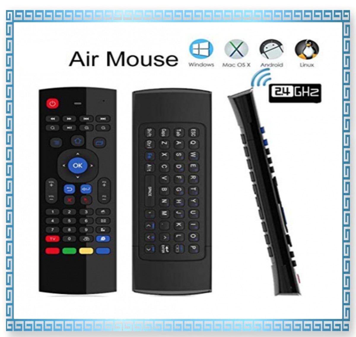 Wireless Air Fly Mouse Remote | Nikos Greek TV
